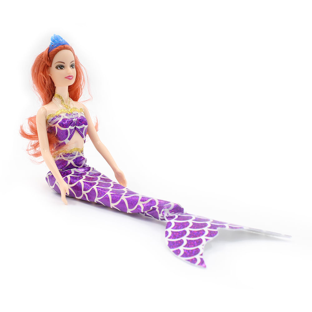 Kit 2 Bonecas Sereia Dream Doll - Colorida + Roxa