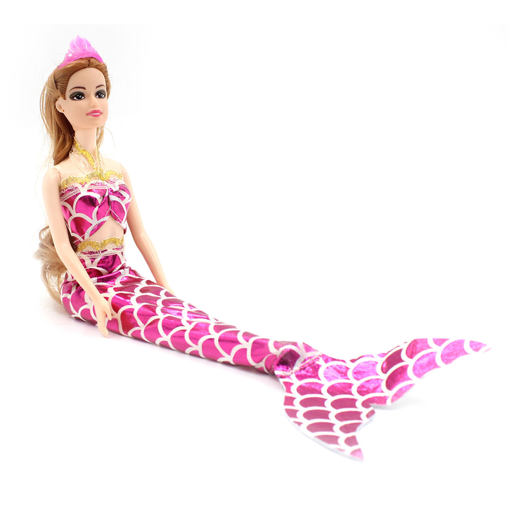 Kit 2 Bonecas Sereia Dream Doll - Rosa + Roxa