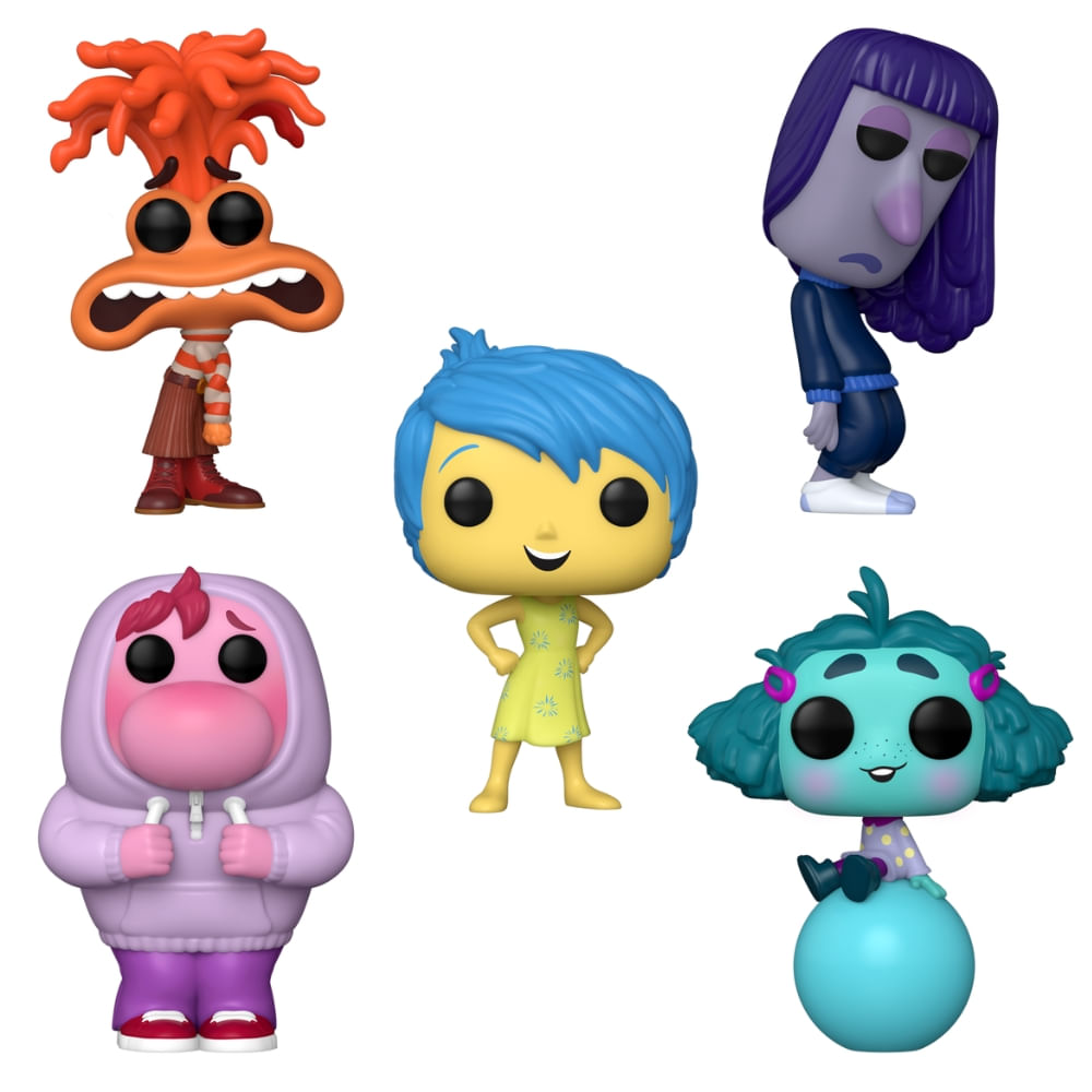 Kit Boneco Funko Pop! Disney Divertida Mente 2