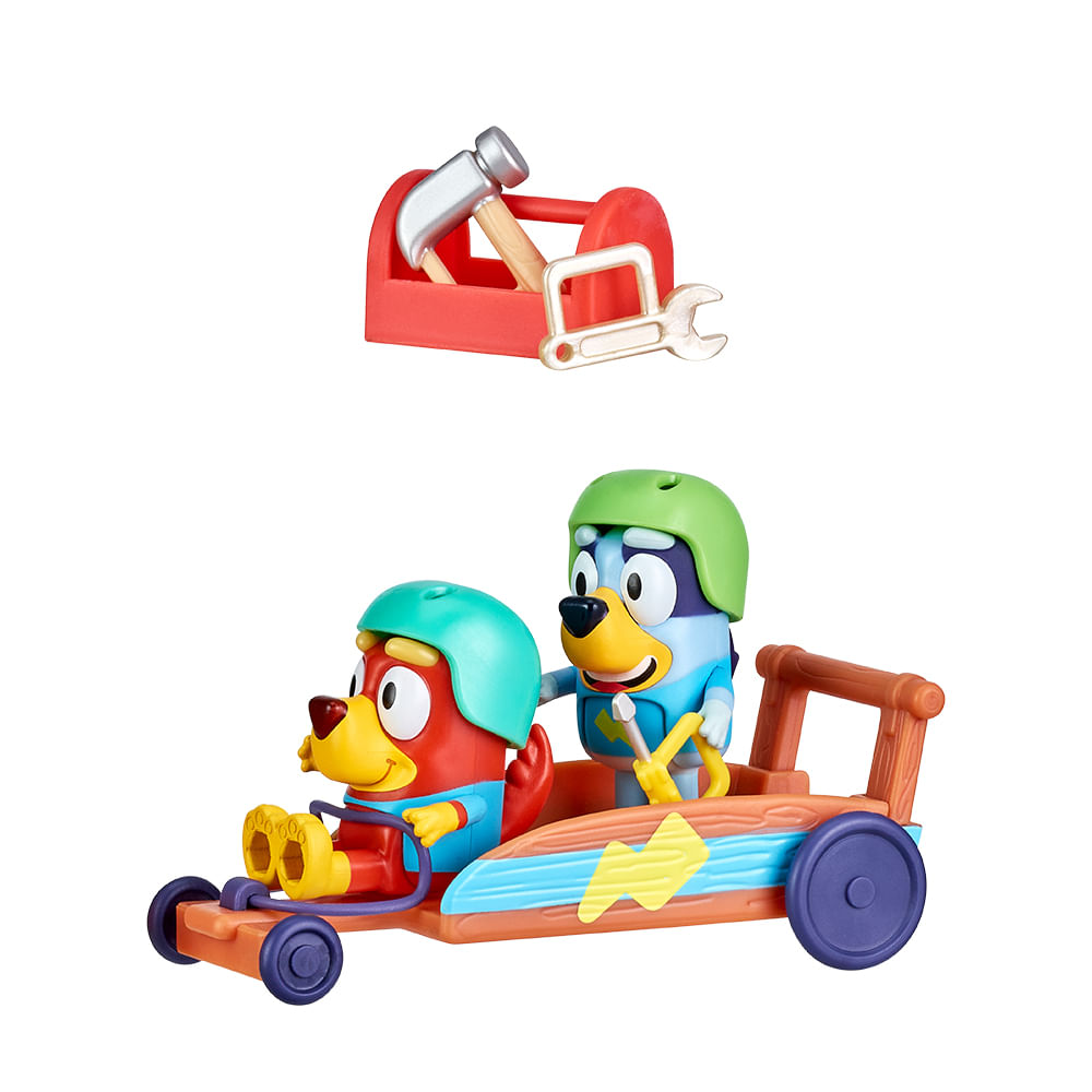 Playset Carrinho e Boneco Bluey - Go-kart
