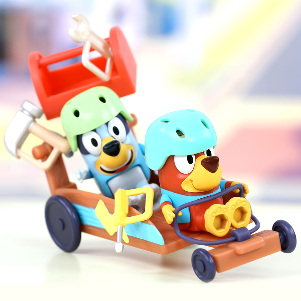Playset Carrinho e Boneco Bluey - Go-kart