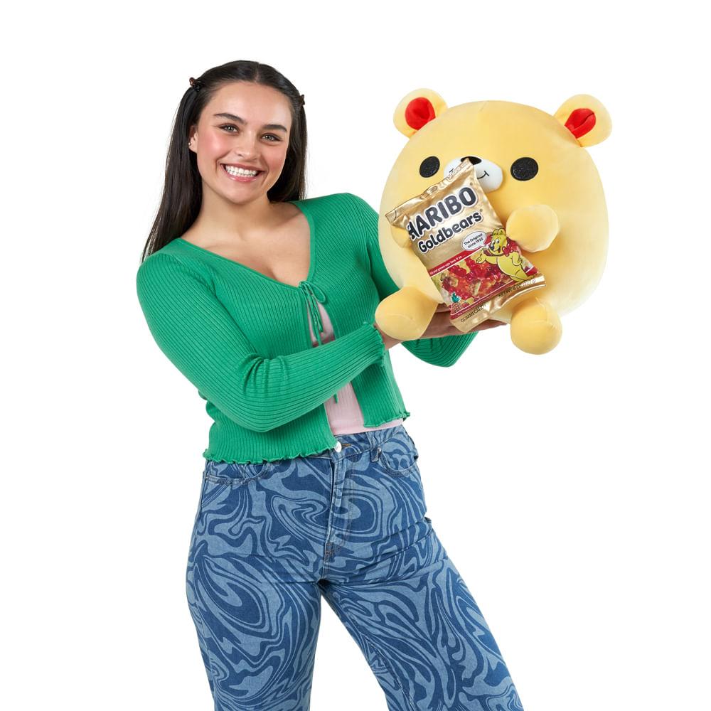 Pelúcia Snackles 35cm - Urso Nigel com Haribo