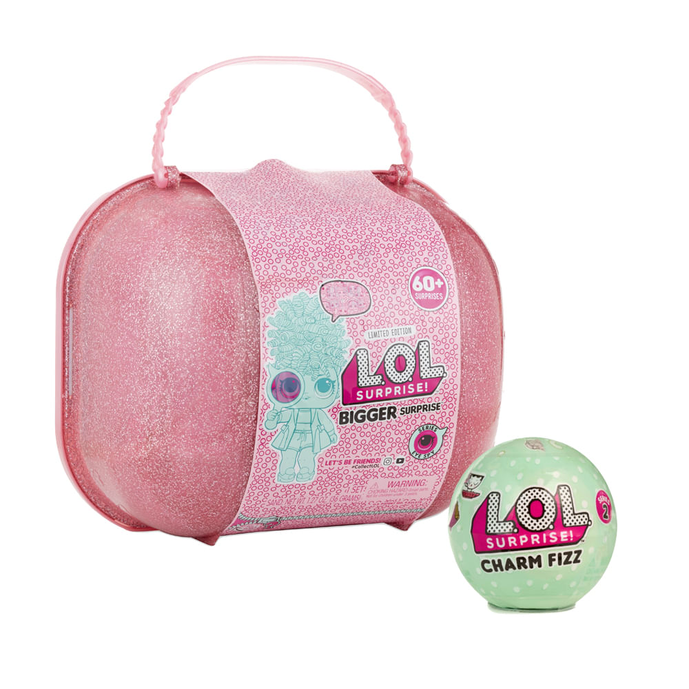Kit LOL Surprise! - Conjunto Bigger Surprise + Acessórios Charm Fizz