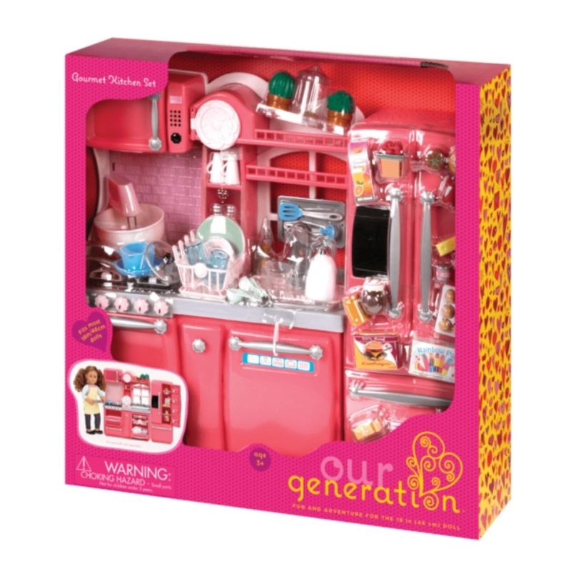 Conjunto de Cozinha rosa - Our Generation