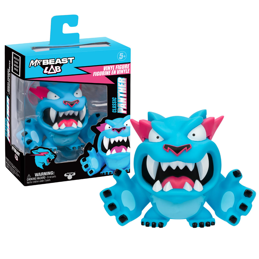 Boneco De Vinil Colecionável 9cm Mrbeast Lab - Pantera Clássica