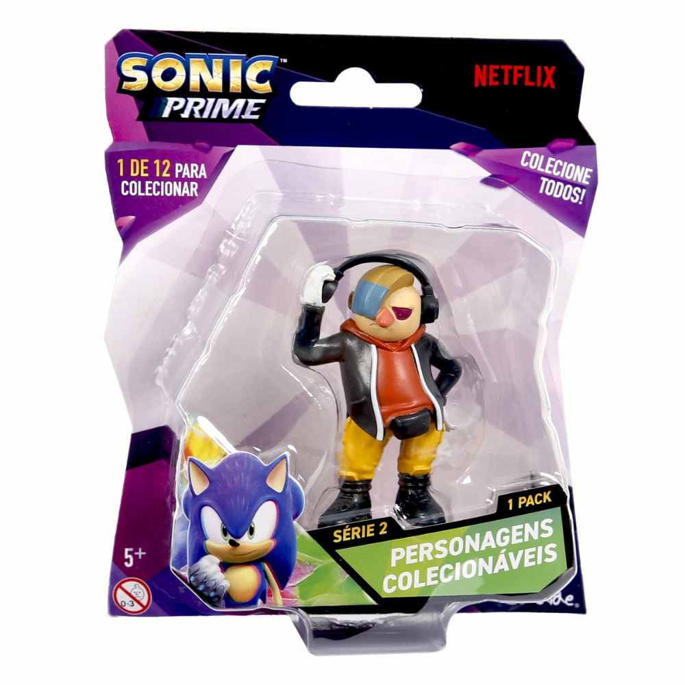 Boneco Colecionável 6,5cm Sonic Prime - Dr. Don't