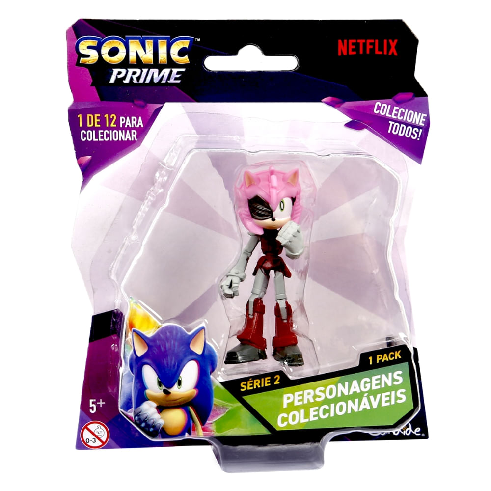Boneco Colecionável 6,5cm Sonic Prime - Rusty Rose