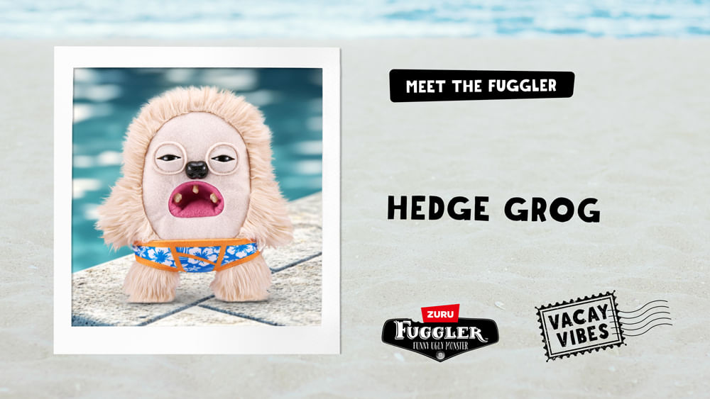Pelúcia Fuggler Vacay Vibes 23cm - Hedge Grog