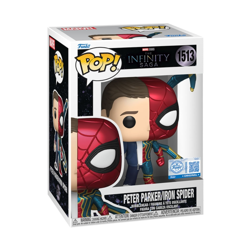 Boneco Funko Pop! Marvel Splits - Homem-Aranha/Peter