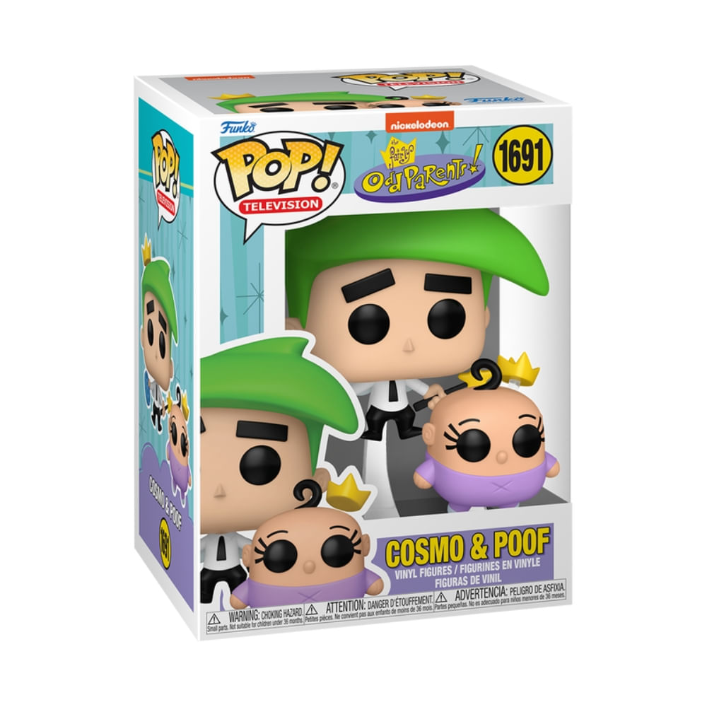 Boneco Funko Pop! & Buddy Os Padrinhos Mágicos Cosmo e Poof