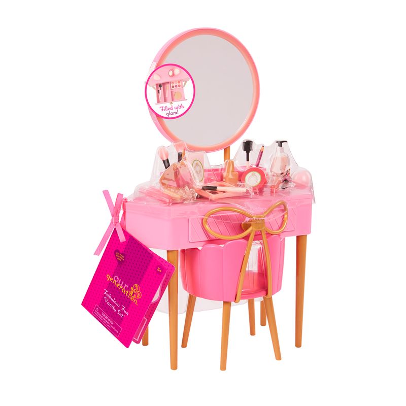 Mesa De Penteadeira Rosa Our Generation